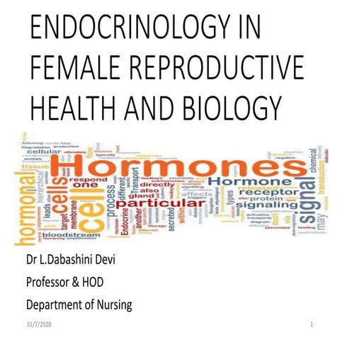 Endocrinology on female reproductive health | PPTX