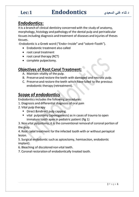 Endodontic emergencies | PPTX