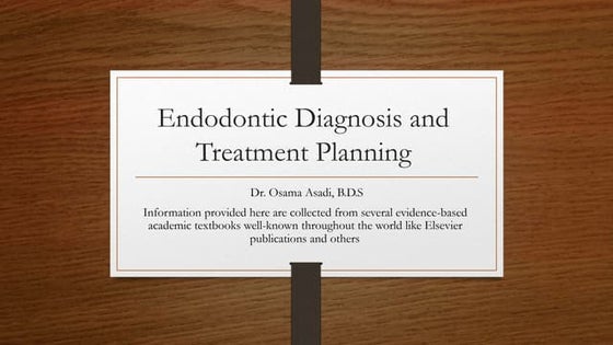 Endodontic Diagnosis: Pulp Vitality Tests | PPT