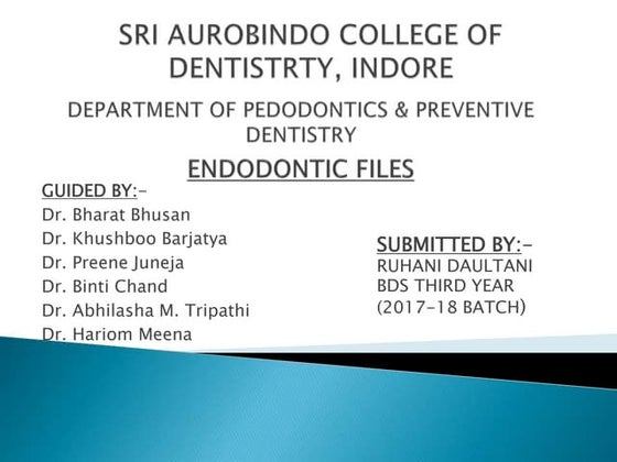 Scope of pedodontics | PPTX