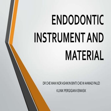 Endodontic instrument and material | PPT