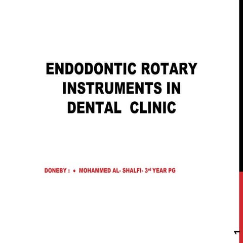 Glide path in endodontics | PPTX