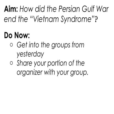 End of cold war | PPT