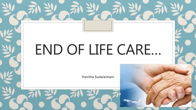 care of dying patient | PPTX