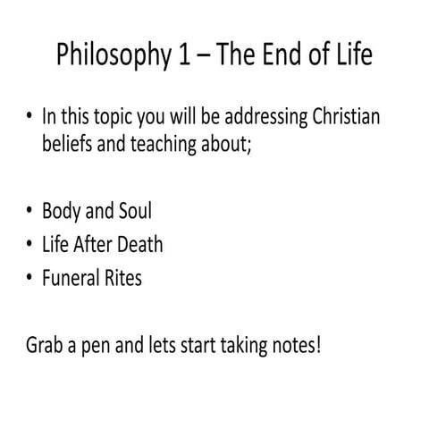 End of life revision ppt | PPTX