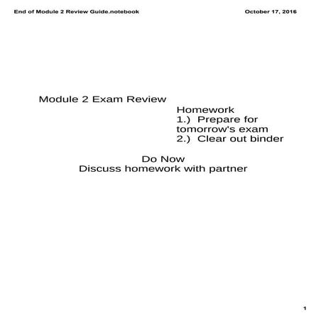 End of module 2 review with answers | PDF | Educational Assessment ...