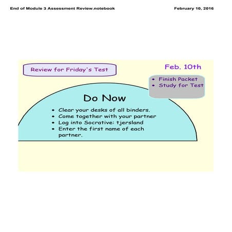 End of module 3 assessment review | PDF | Educational Assessment ...