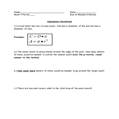 End of module 3 review guide | PDF
