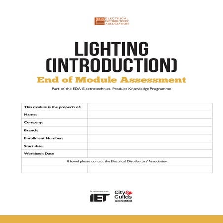 End of Module Assessment_Lighting (Introduction) test.pdf