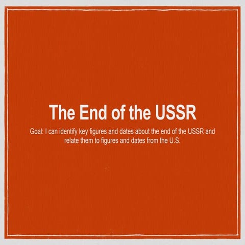 End of the ussr | PPTX