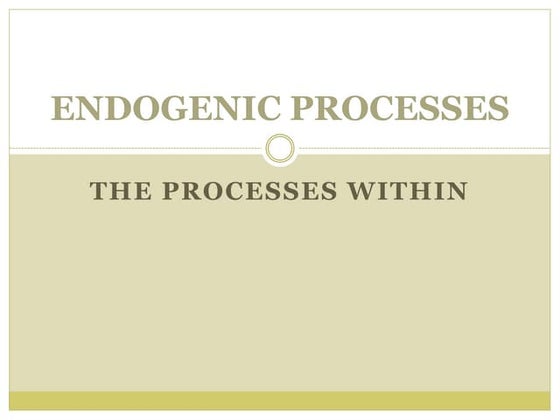 Geologic Processes on Earth | PPTX
