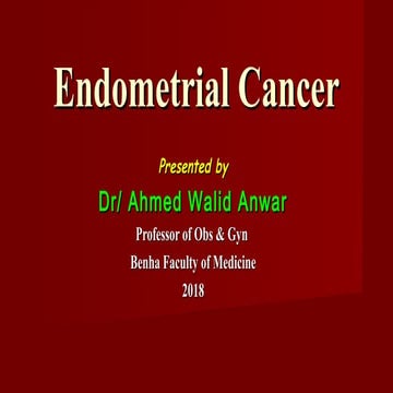 Endometrial cancer | PPT