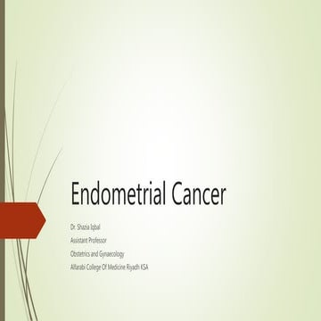 Endometrial cancer | PPT