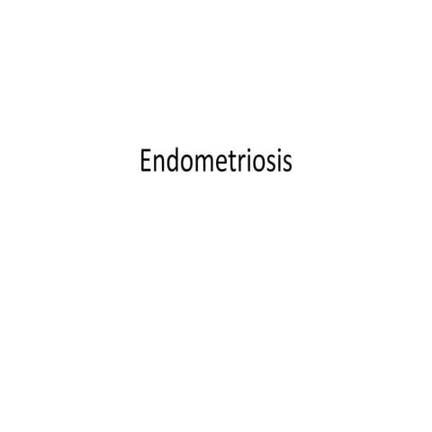 classification of endometriosis/staging/management | PPTX