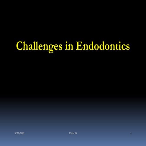 Endo note 18 ledge formation | PPTX