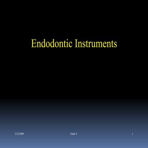 Endo note 4 instruments | PPT