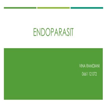 Endoparasit (vina r. 066112072) | PPT
