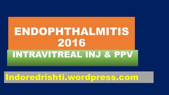 Endopthalmitis | PPT