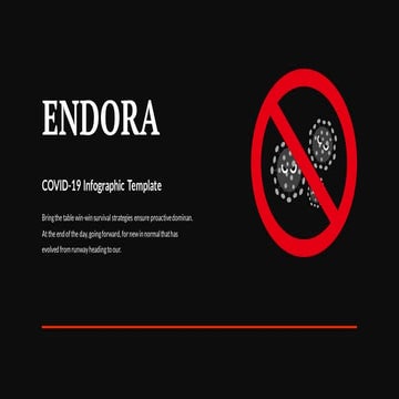 Endora : COVID-19 Infographic - Dark | PPT