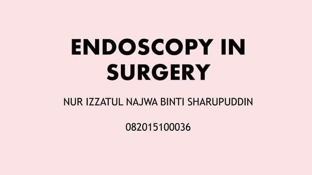 Endoscopy Ppt 4326