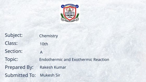 Exothermic and Endothermic Reactions.ppt