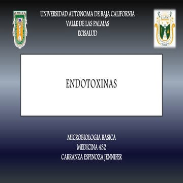 Endotoxinas | PPTX