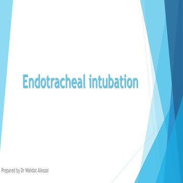 Endotracheal tube | PPT