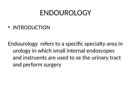 Ureteroscopic lithotripsy (URSL) | PPTX