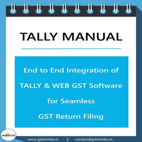 End to End Integration of TALLY & WEB GST Software for Seamless GST ...