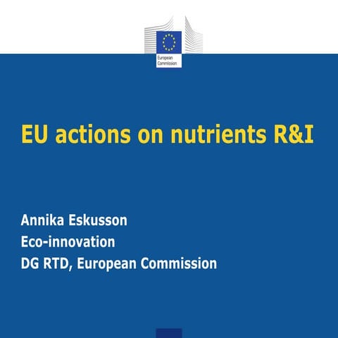 ENE3 - EU actions on nutrients R&I - Annika Eskusson - European ...