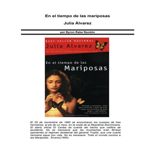 En el tiempo de las mariposas | PDF