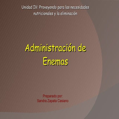 Enemas | PPT