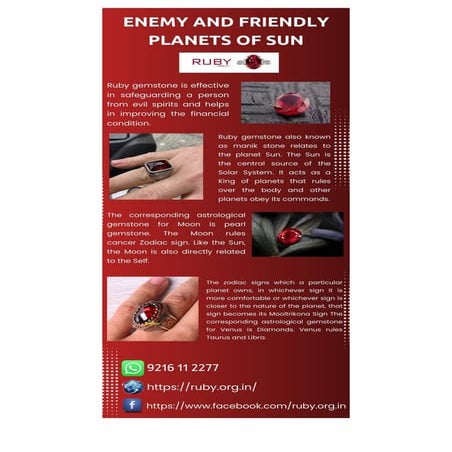 Enemy And Friendly Planets Of Sun | PDF