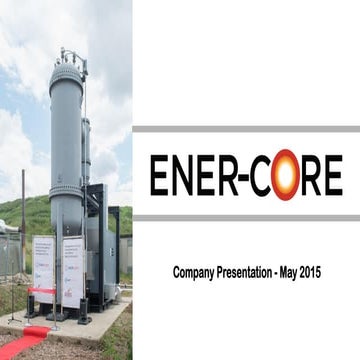 Ener-Core Company Presentation - May 2015 | PDF