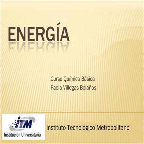 Presentación balance de energía | PPTX