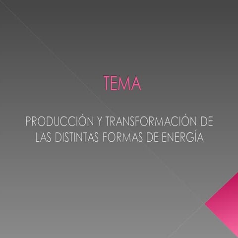 ENERGÍA ELÉCTRICA. FUENTES | PPT
