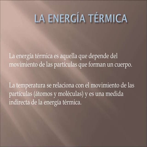 El calor y la temperatura | PPT