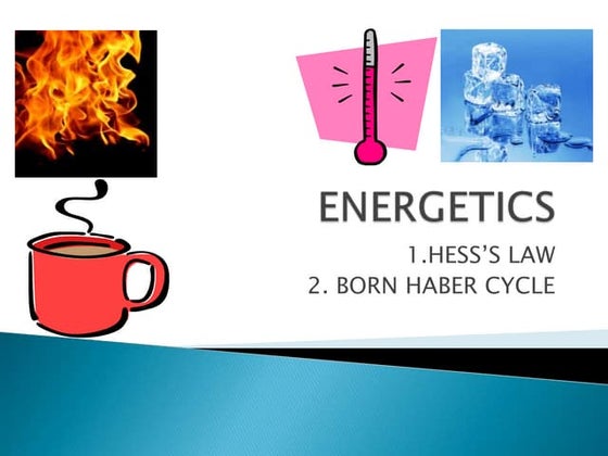 IB Chemistry on Hess's Law, Enthalpy Formation and Combustion | PPT