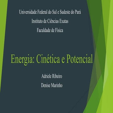 Energia Cinética e Potencial | PPTX