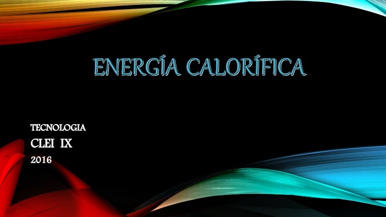 Energia calorifica