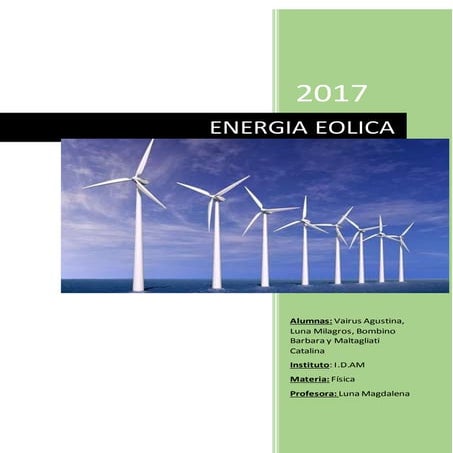 Centrales Eólicas: Energía Renovable y su Impacto en Bolivia | PPTX