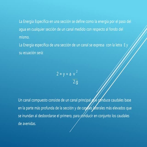 Energia especifica | PPTX