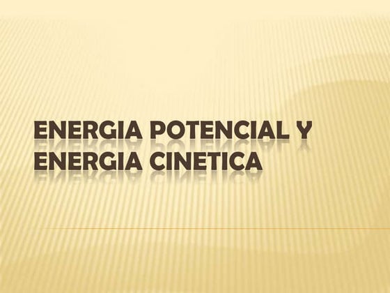 La energia cinetica | PPT