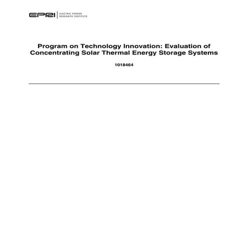 Energia solar thermal energy storage systems | PDF