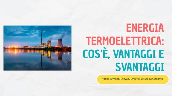 Presentazione le energia rinnovabili | PPT