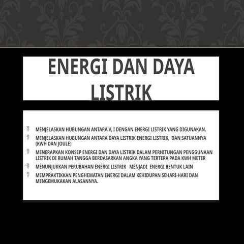 ENERGI_DAN_DAYA_LISTRIK. STATIS DALAM GAYA GRAVITASIpptx | PPTX