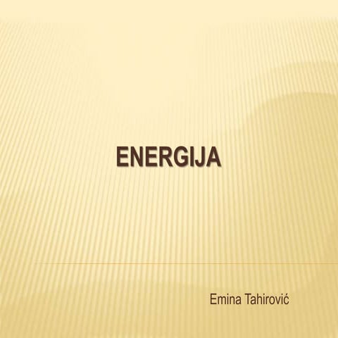 Energija | PPTX