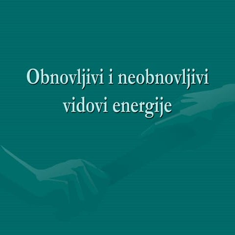 Energija i mineralni resursi | PPT