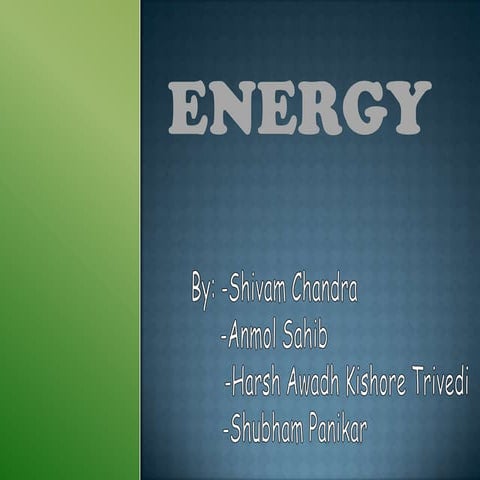 Energy | PPT