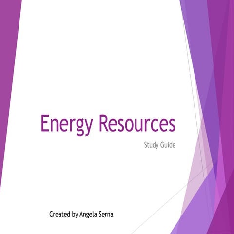 Energy resources | PPTX